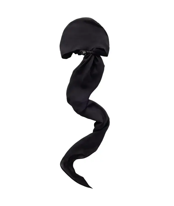 JENNIFER BEHR Kamryn Silk-georgette Headwrap - Black
