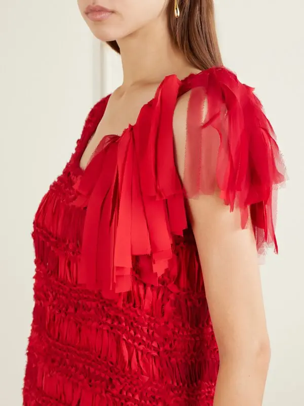 HEIRLOME Juanita Silk Tank With Fringe Detail