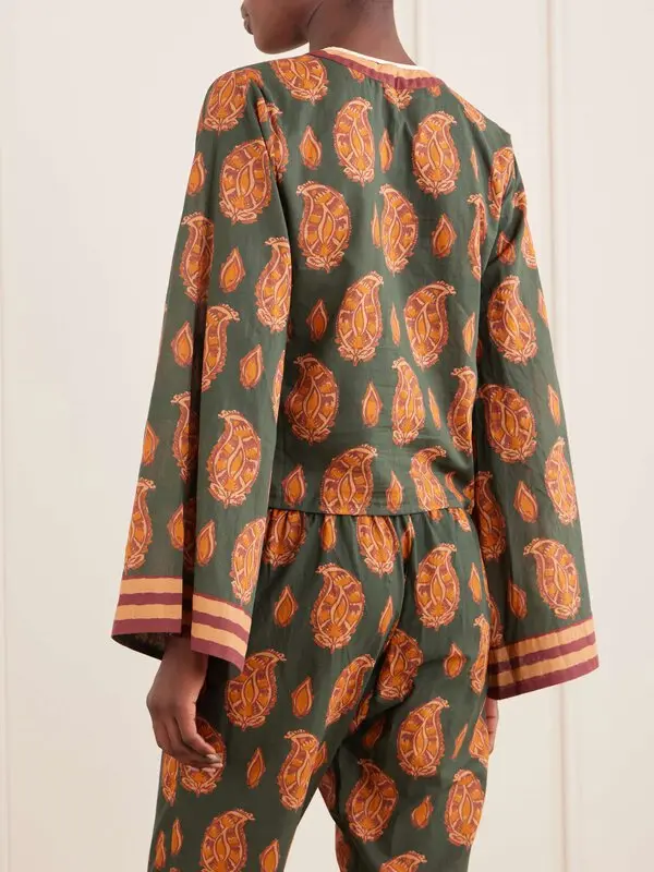 Johanna Ortiz Sun Whisper Printed Cotton Blouse