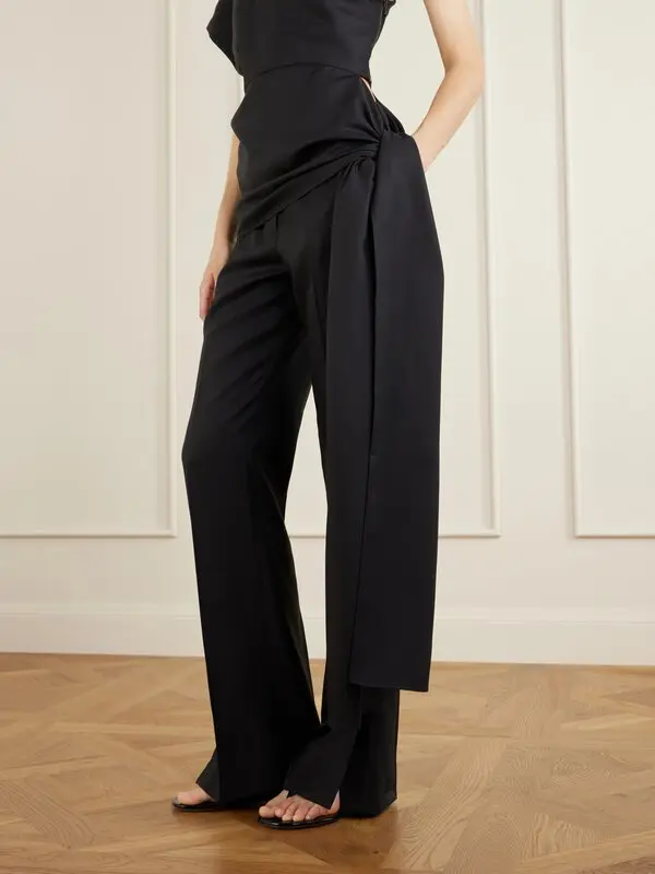 HEIRLOME Marianne Asymmetrical One-shoulder Silk Top