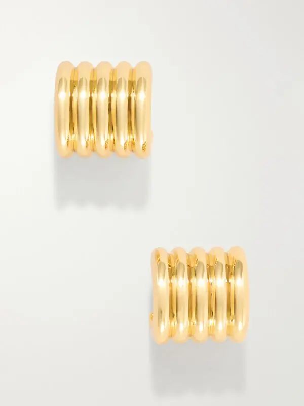 DEHANCHE Hollyhock Small Tone Earrings - Gold