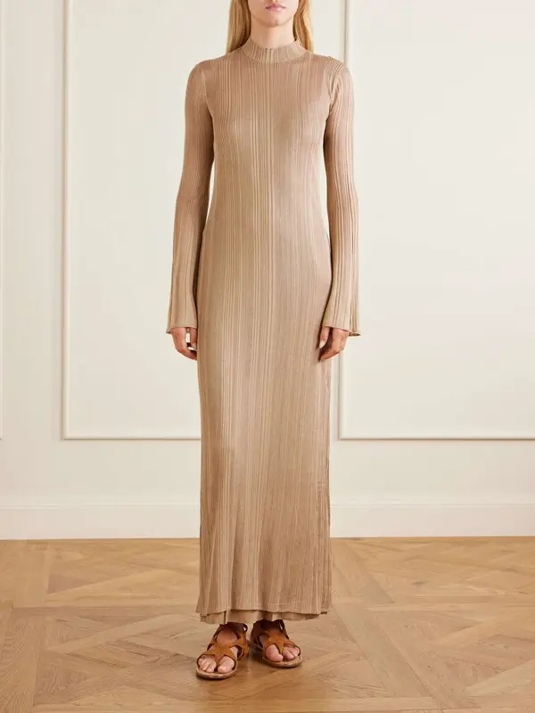 Gabriela Hearst Atira Silk-knitted Maxi Dress