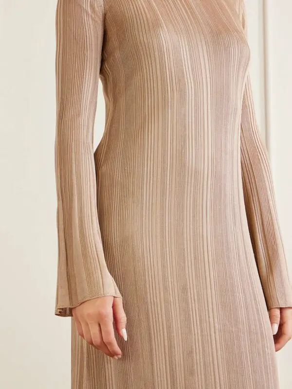Gabriela Hearst Atira Silk-knitted Maxi Dress