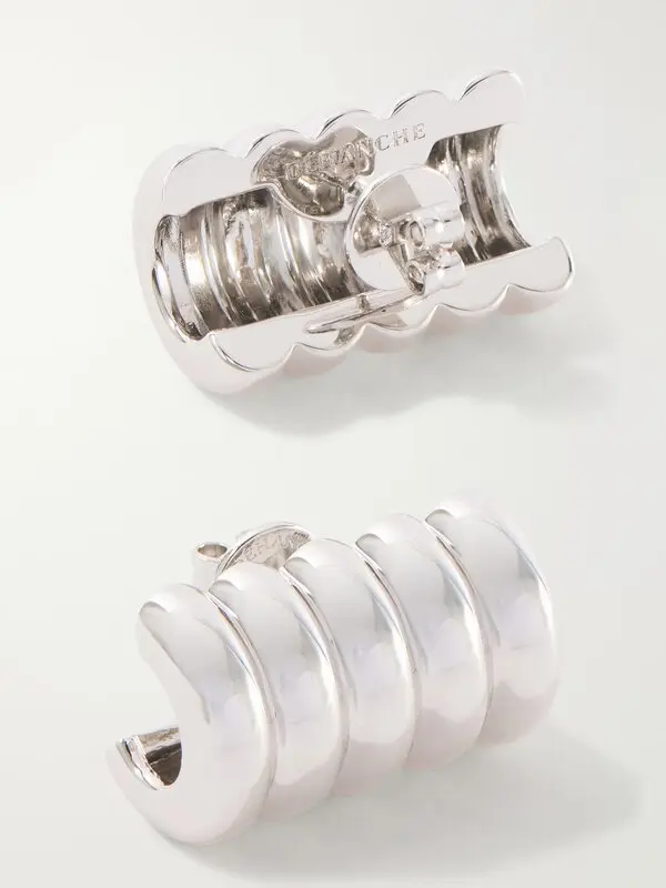 DEHANCHE Hollyhock Large Earrings - Silver