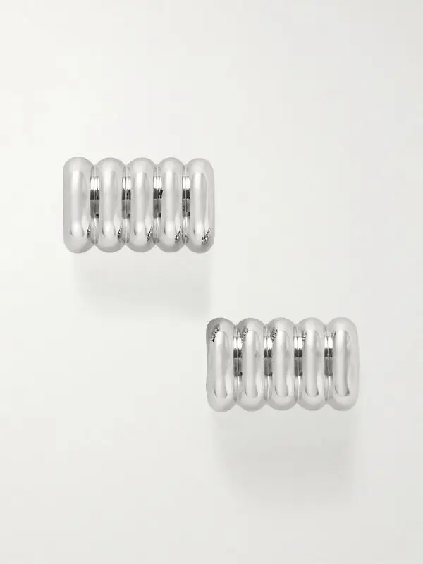 DEHANCHE Hollyhock Large Earrings - Silver