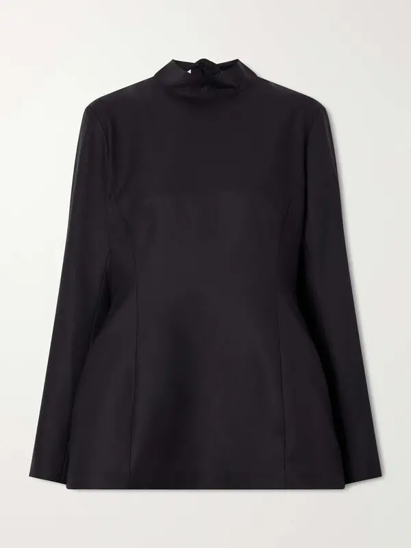HEIRLOME Yasmin Silk-twill Blouse