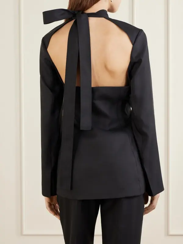 HEIRLOME Yasmin Silk-twill Blouse