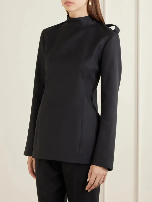HEIRLOME Yasmin Silk-twill Blouse