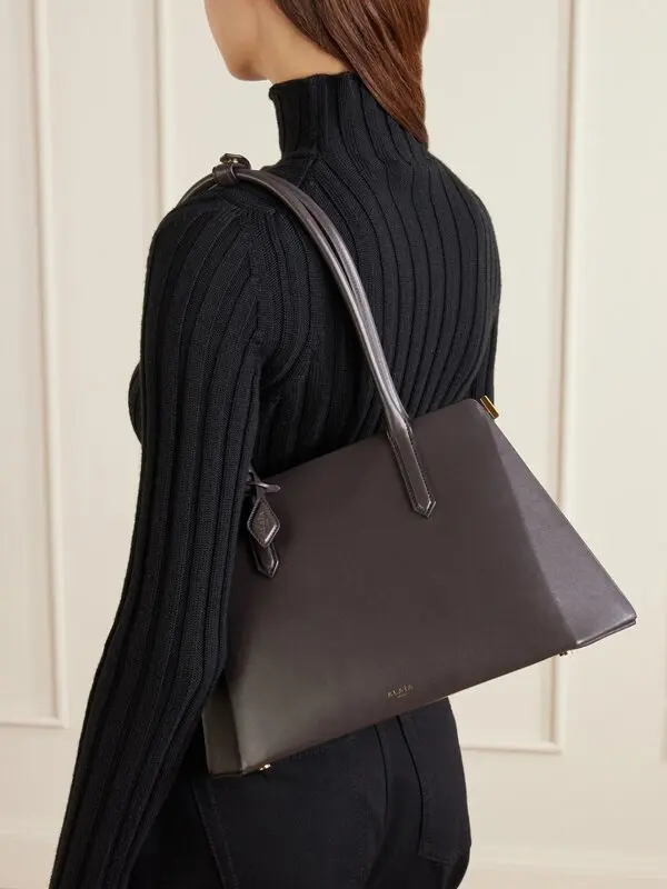Alaïa Prisme Leather Shoulder Bag