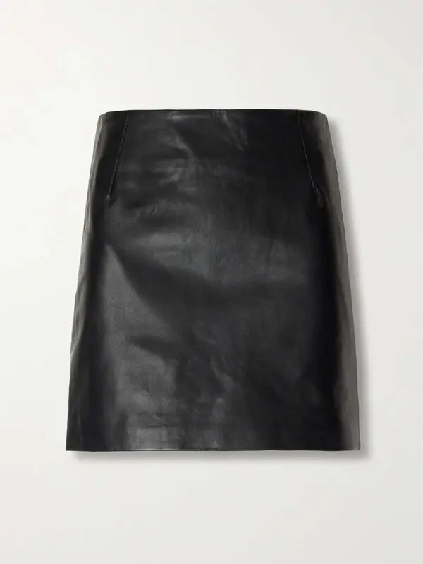 BLAZÉ MILANO Leather Mini Skirt