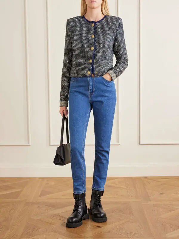 Balmain Anthem Belt-detailed Leather Ankle Boots