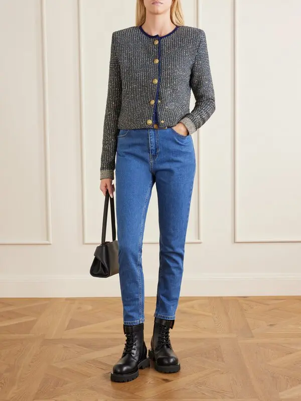 Balmain Anthem Buckled Leather Ankle Boots