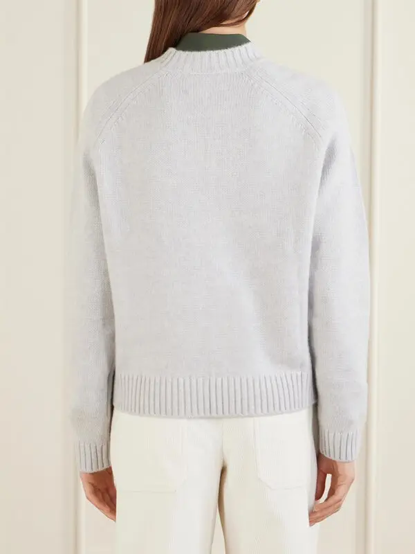 TWP New Jill Ribbed-detail Cashmere-knitted Sweater