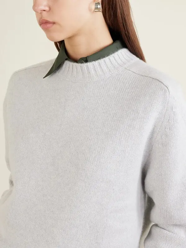 TWP New Jill Ribbed-detail Cashmere-knitted Sweater