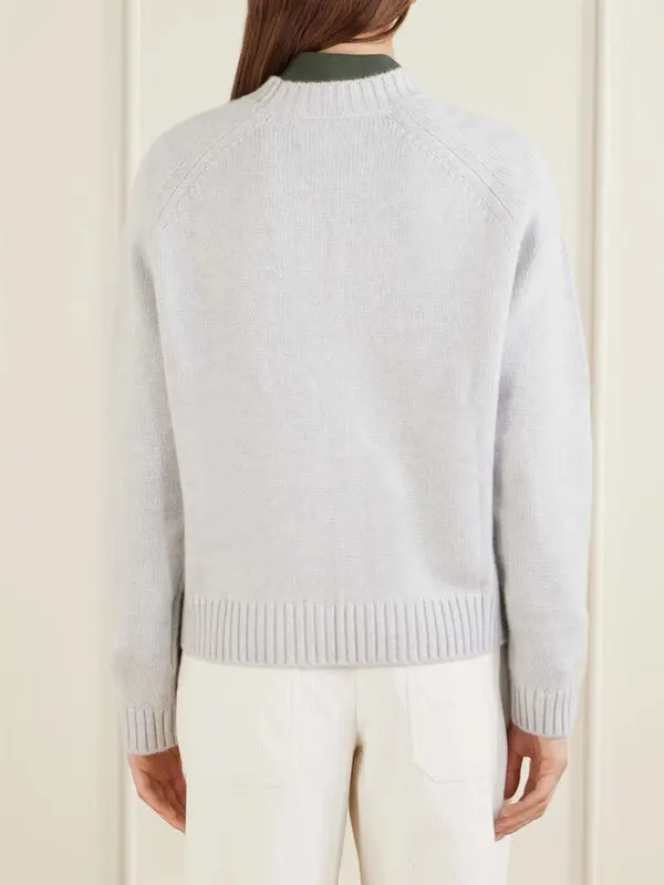 TWP New Jill Ribbed-detail Cashmere-knitted Sweater