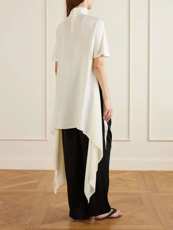 Alaïa Asymmetric Cady Blouse