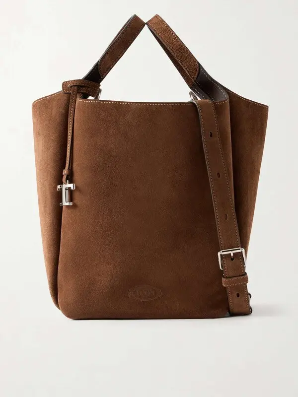 TOD'S Apa Secchiello Piccolo Suede Shoulder Bag