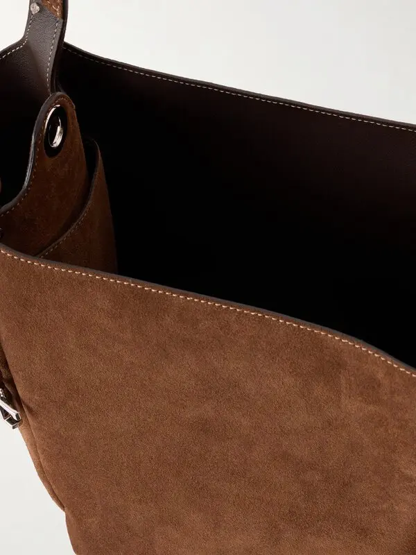 TOD'S Suede Bucket Bag - Brown