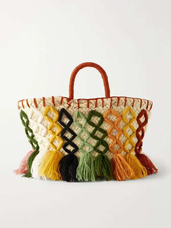 Cap D'antibes Cap D’antibes Panier Raffia Tote Bag