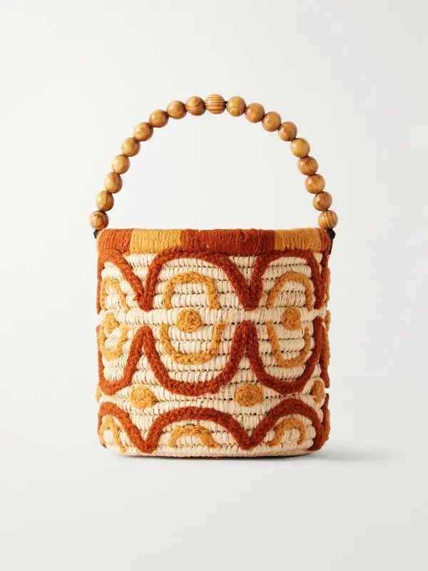Cap D'antibes Cap D’antibes Panier Raffia Tote - Brown