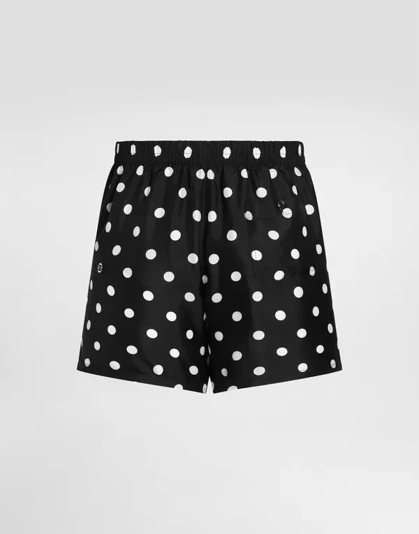Dolce & Gabbana Polka Dot-print Silk Twill Boxer Shorts