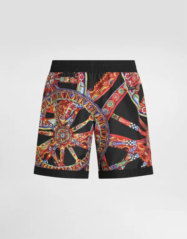 Dolce & Gabbana Carretto Print Swim Boxer Shorts