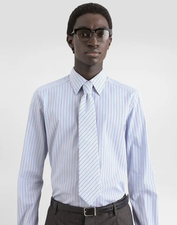 Dolce & Gabbana Striped Poplin Tie