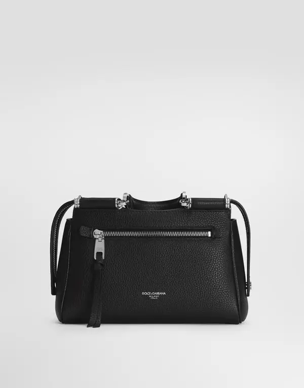 Dolce & Gabbana Vittoria Handbag In Calfskin - Black