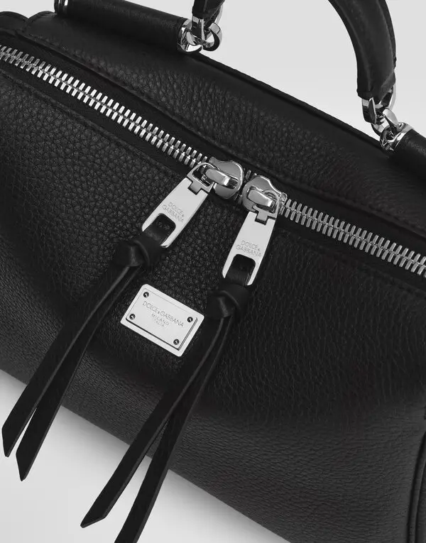 Dolce & Gabbana Vittoria Handbag In Calfskin - Black