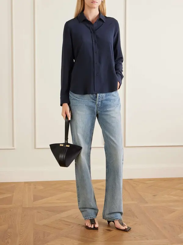 NILI LOTAN Gaia Crepe De Chine Shirt