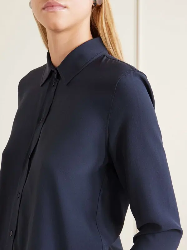 NILI LOTAN Gaia Crepe De Chine Shirt