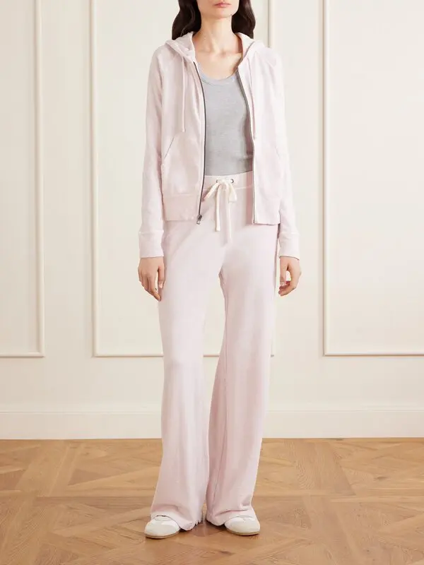 JAMES PERSE French Cotton-terry Hoodie - Pink