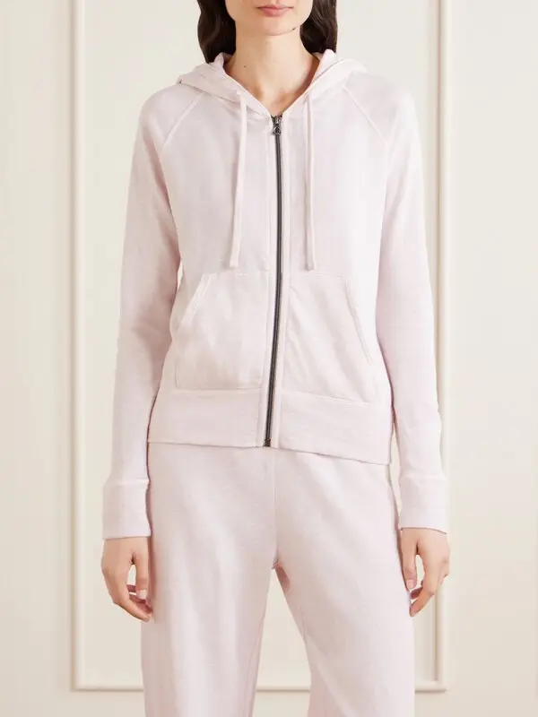 JAMES PERSE French Cotton-terry Hoodie - Pink