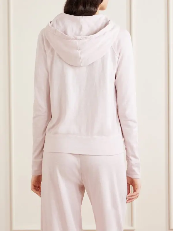 JAMES PERSE French Cotton-terry Hoodie - Pink