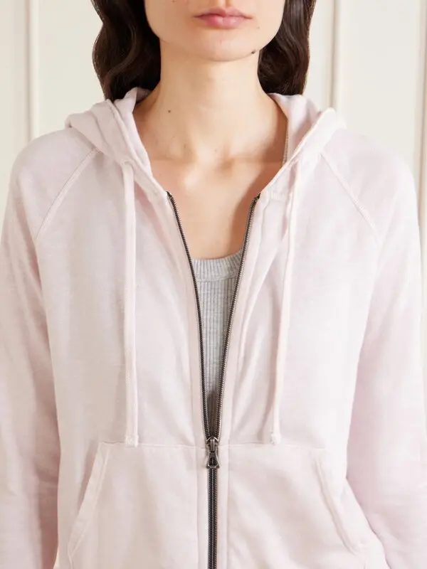 JAMES PERSE French Cotton-terry Hoodie - Pink