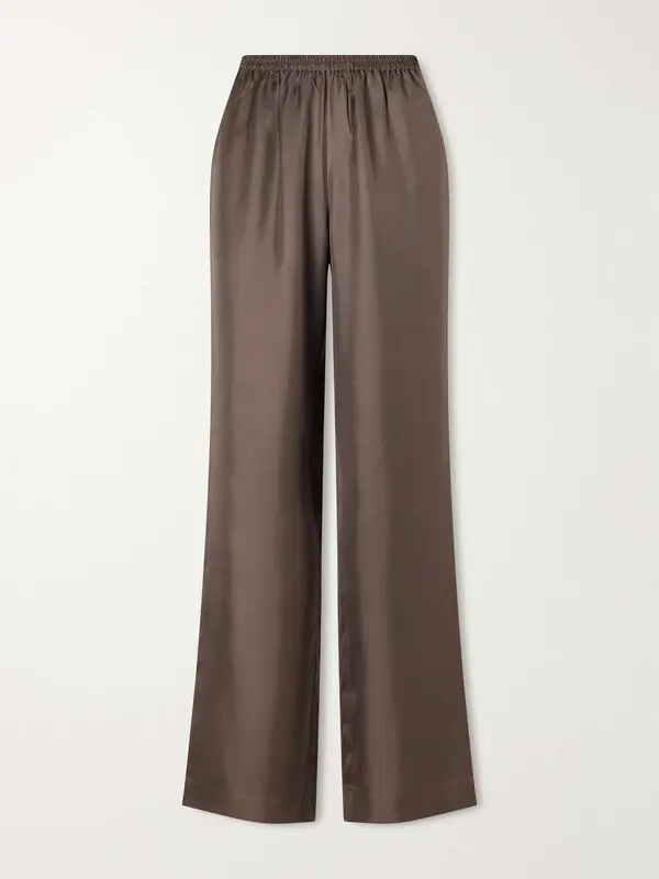 Loulou De Saison Alera Silk Wide-leg Pants