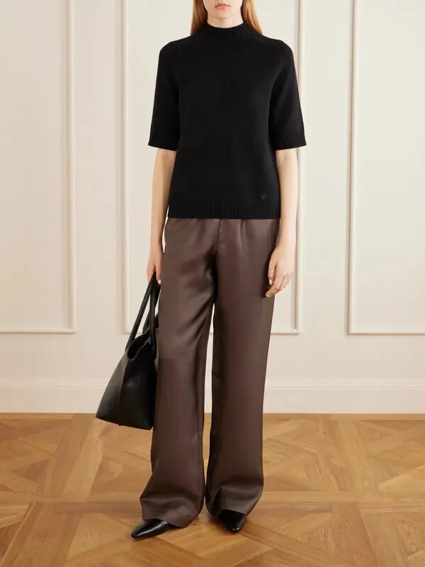 Loulou De Saison Alera Silk Wide-leg Pants