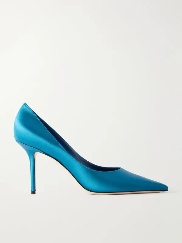 JIMMY CHOO Love 85 Satin Pumps