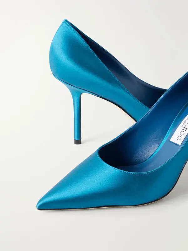 JIMMY CHOO Love 85 Satin Pumps