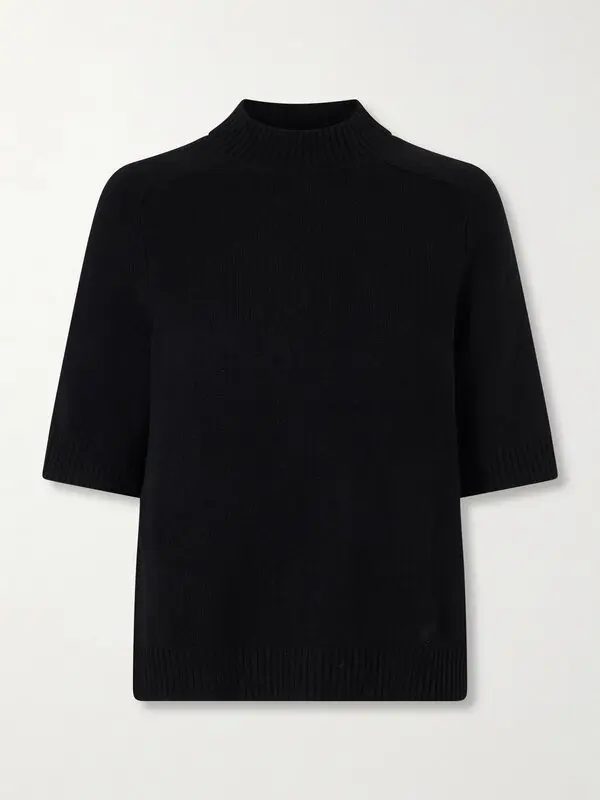 Loulou De Saison Ruth Ribbed Cashmere Sweater - Black