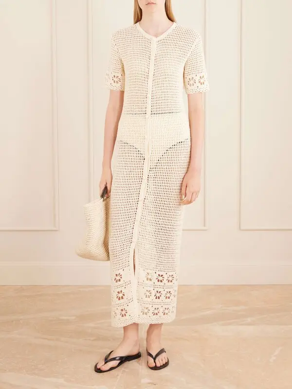 TERRY PUESTO Poolside Crocheted Organic-cotton Coverup
