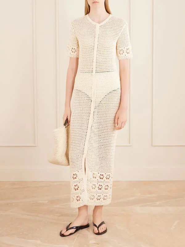 TERRY PUESTO Poolside Crocheted Organic-cotton Coverup