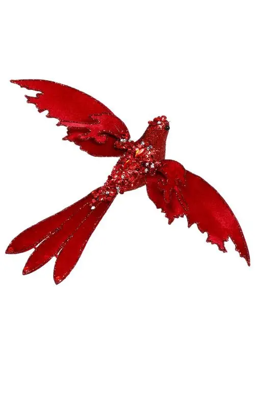 MARK ROBERTS Holiday Flying Bird Clip - Red