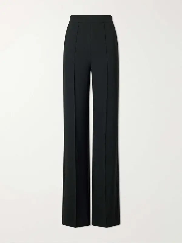 Maticevski Afterword Pleated Cady Straight-leg Pants - Black