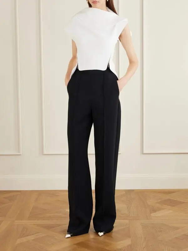 Maticevski Afterword Pleated Cady Straight-leg Pants