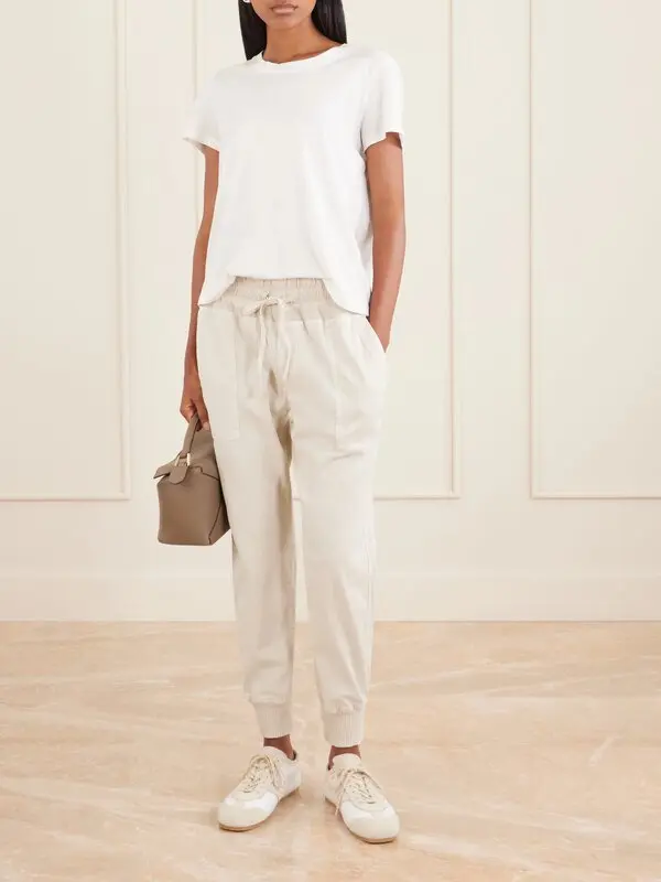 JAMES PERSE Cotton Gabardine Track Pants