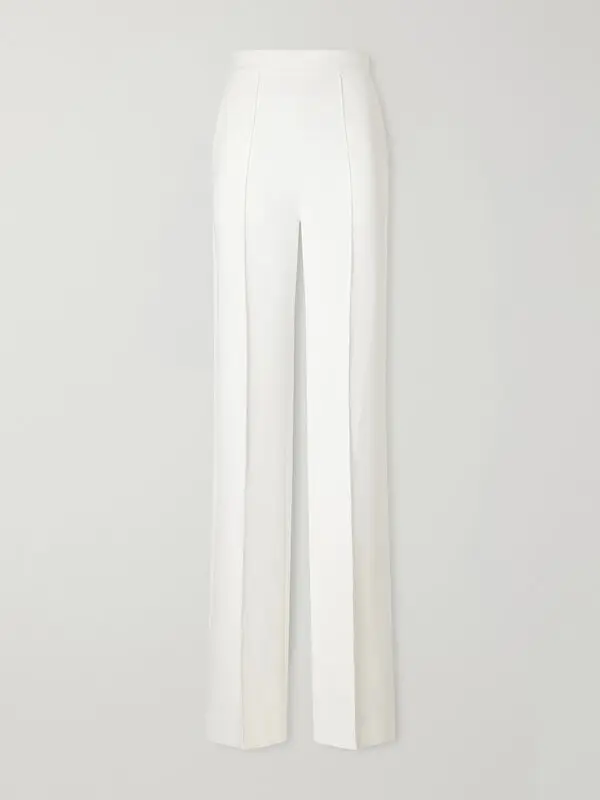 Maticevski Afterword Pleated Cady Straight-leg Pants - White