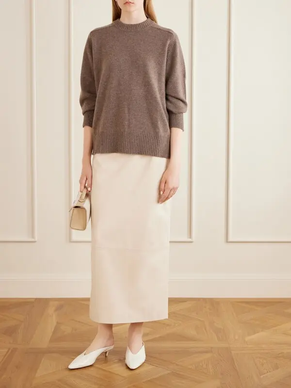 Loulou De Saison Baltra Cashmere Sweater - Brown