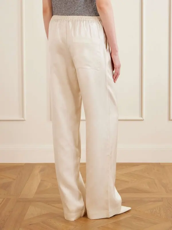 Loulou De Saison Alera Silk Wide-leg Pants