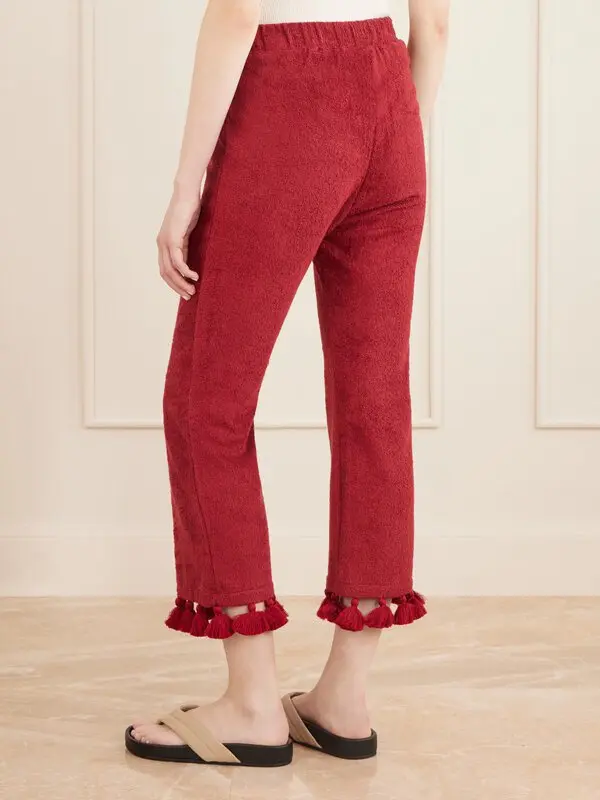 Cap D'antibes Morgane Cotton-terry Pants